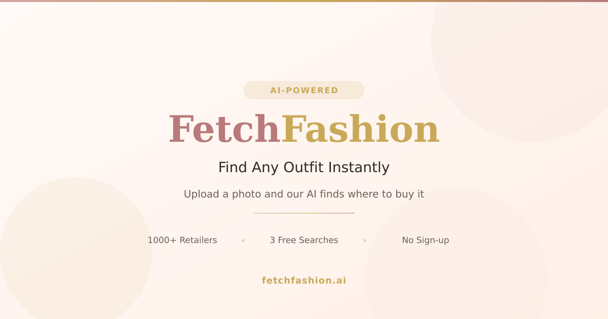 Find Clothing From a Picture | FetchFashion AI